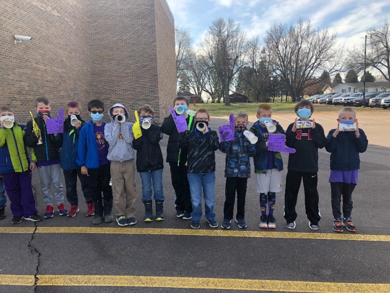 Central Lyon CSD - Central Lyon 2nd Graders Cheer on the Lions